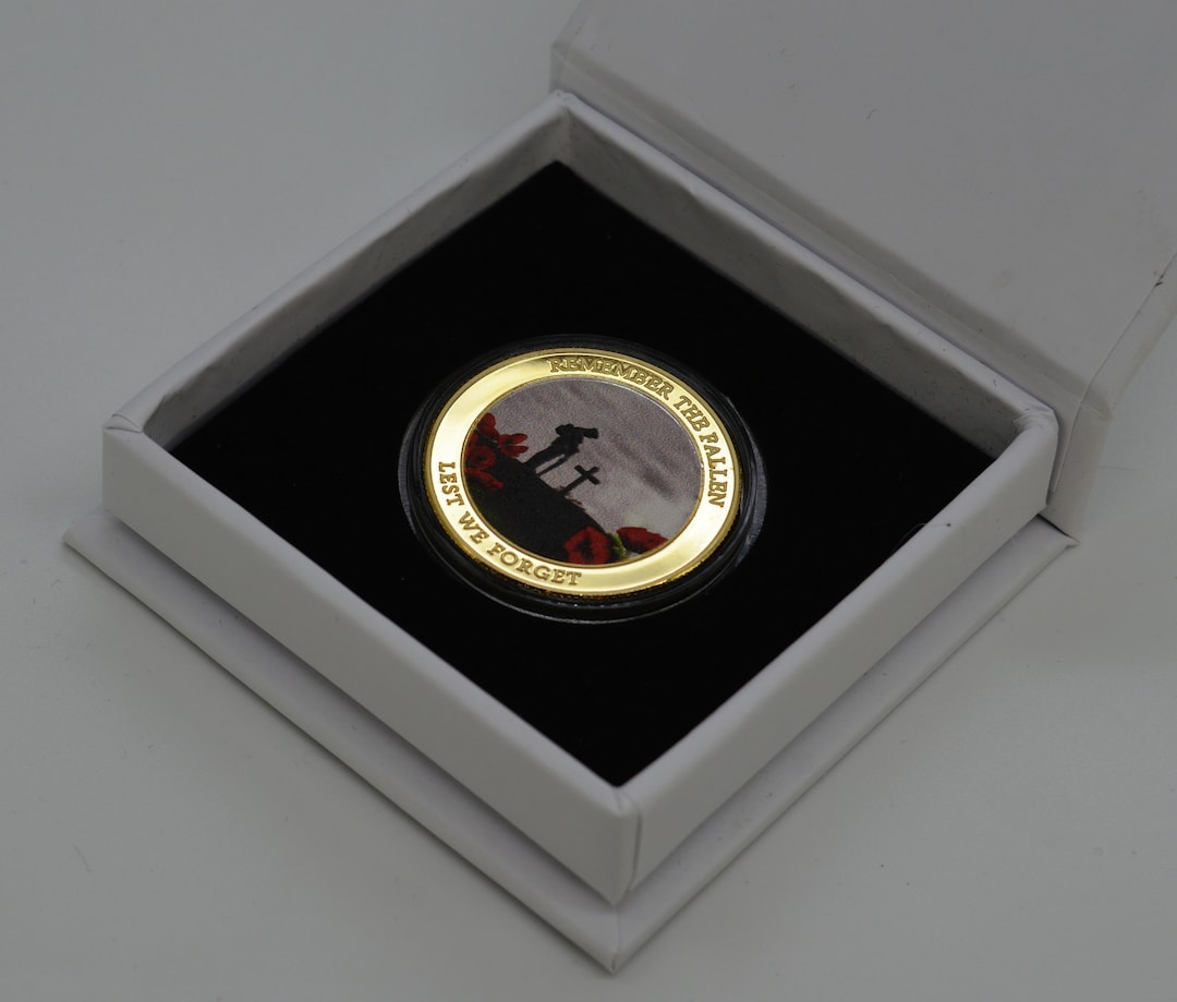 World War One 'dual Metal' Silver and 24ct Gold Commemorative Coin in ...