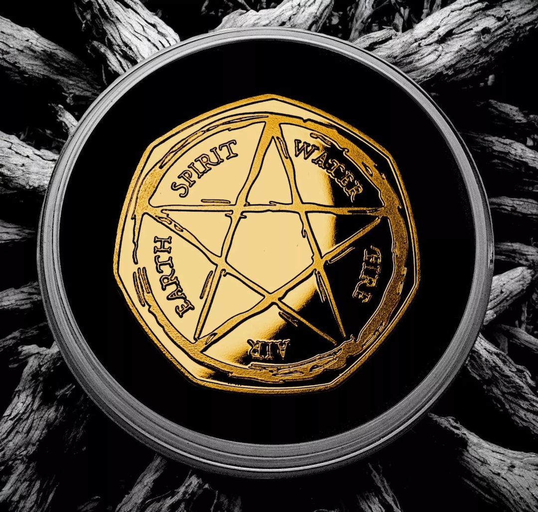 PENTACLE/CIRLCE OF Life 24ct Gold Commemorative Coin in Capsule ...