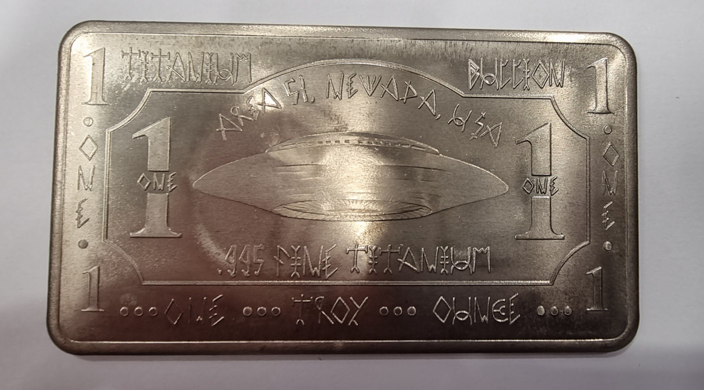 Extremely Rare Titanium Bar. AREA 51. Alien/extraterrestrial. | Etsy UK