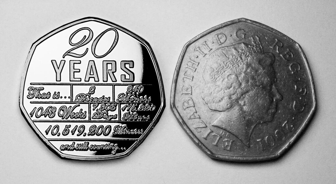 For You on Your 20th CHINA WEDDING ANNIVERSARY Silver Commemorative ...