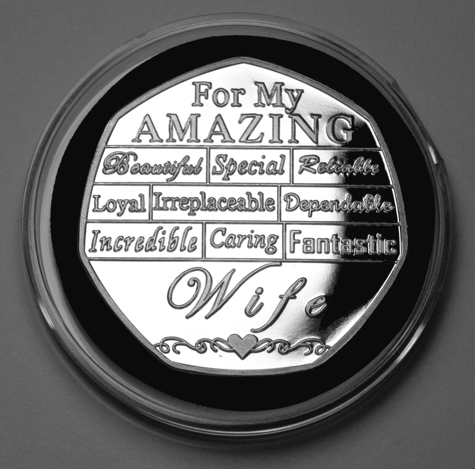 For My AMAZING WIFE 'happy Birthday' Silver Commemorative Coin in ...