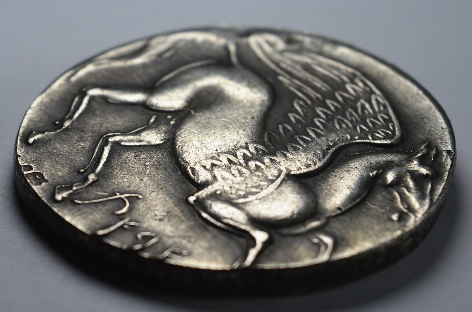 LARGE Carthaginian 5 Shekel Coin With Tanit and Pegasus. Greek Carthage ...