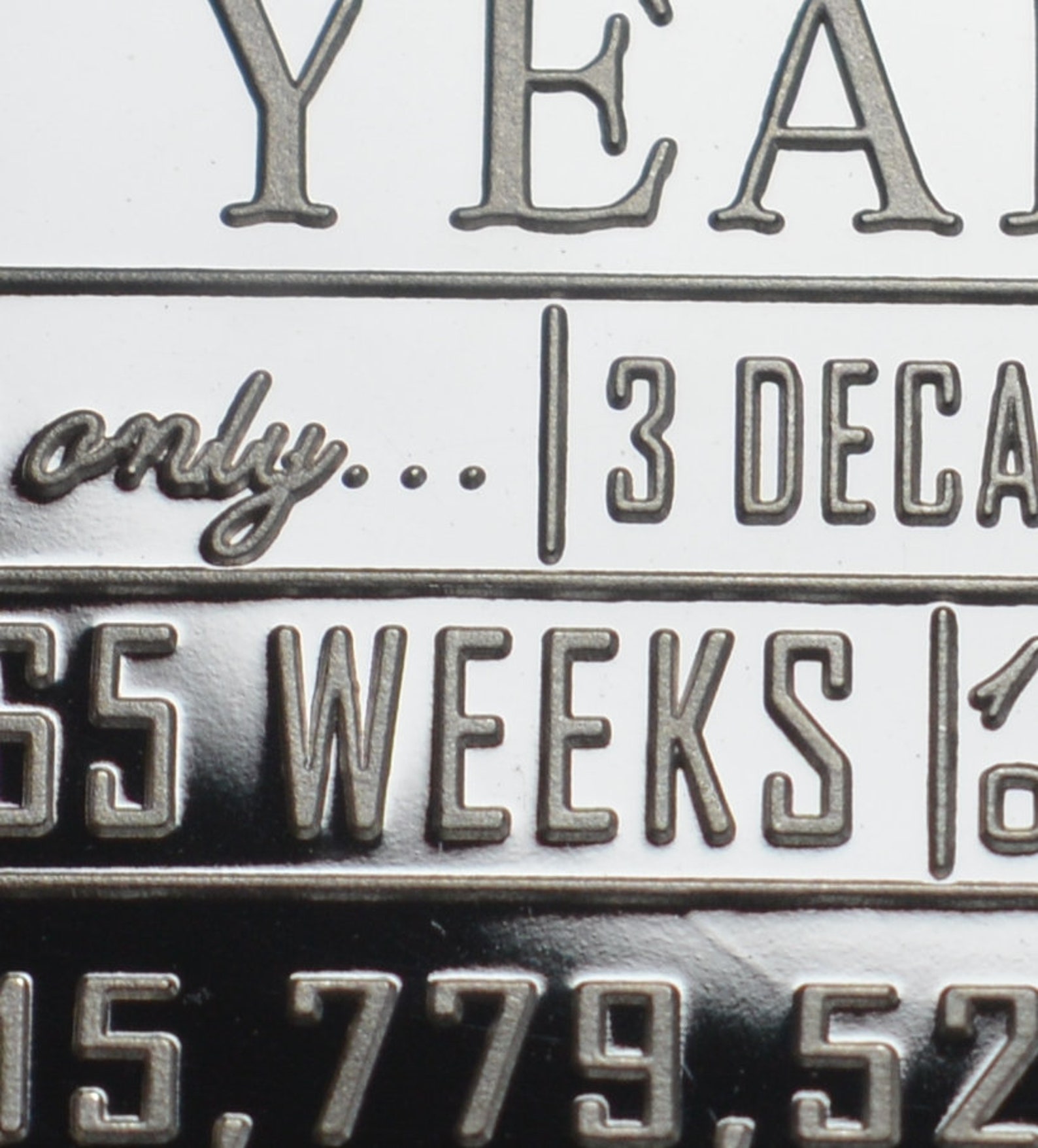 Brand New 30th Birthday Silver Commemorative in Capsule. Gift/present ...