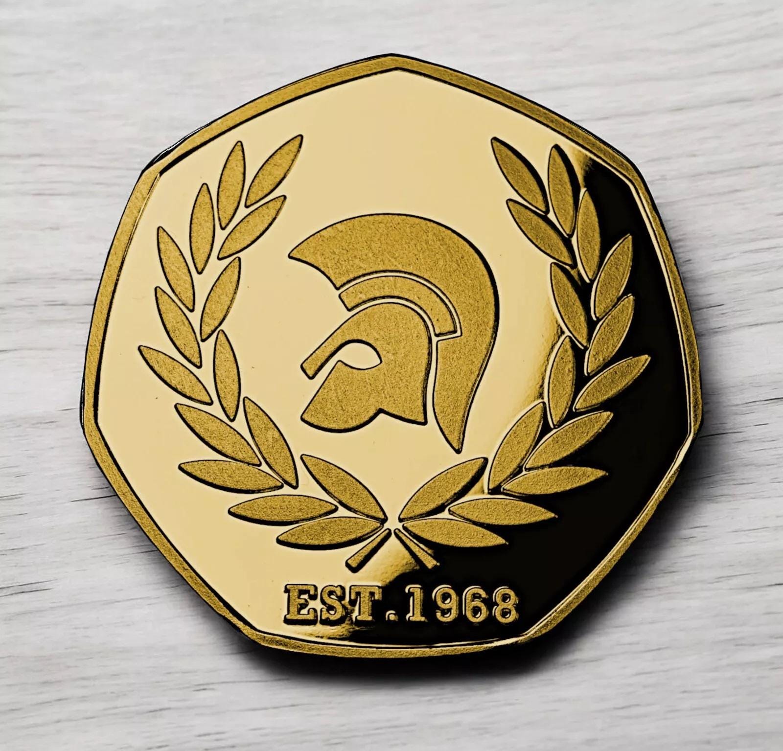 TROJAN RECORDS 24ct Gold Commemorative Coin. SKA 2tone Dancehall 1968 ...