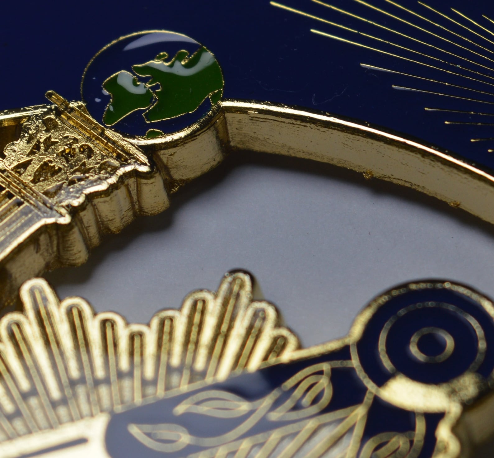 Large Enamelled MASONIC Car Emblem/decoration/badge/decal. Square ...