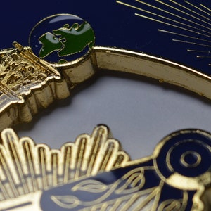 Large Enamelled MASONIC Car Emblem/decoration/badge/decal. Square ...