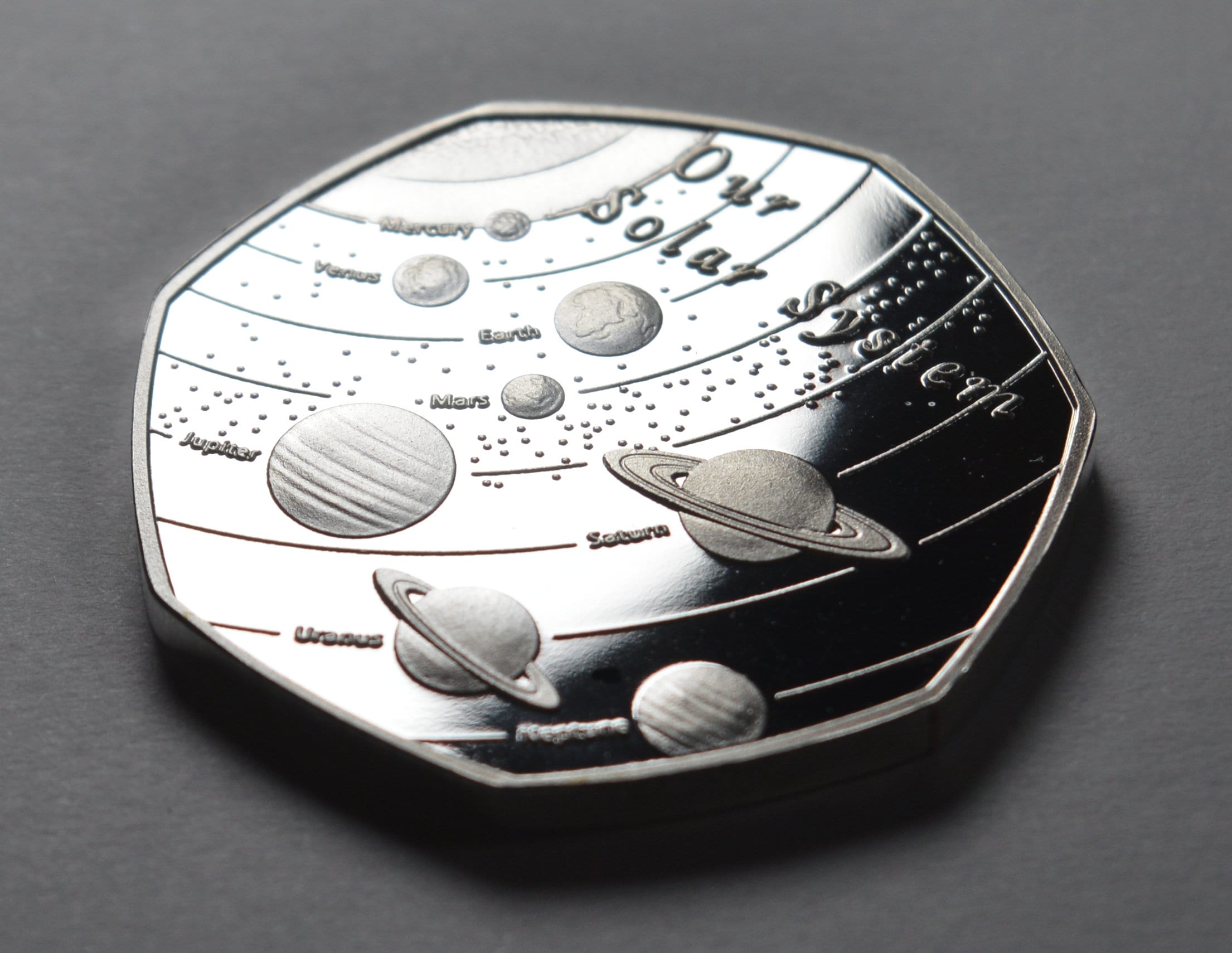 OUR SOLAR SYSTEM .999 Silver Commemorative in Capsule. | Etsy