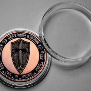 Masonic Knights Templar Antique Copper Commemorative Coin in Gift ...