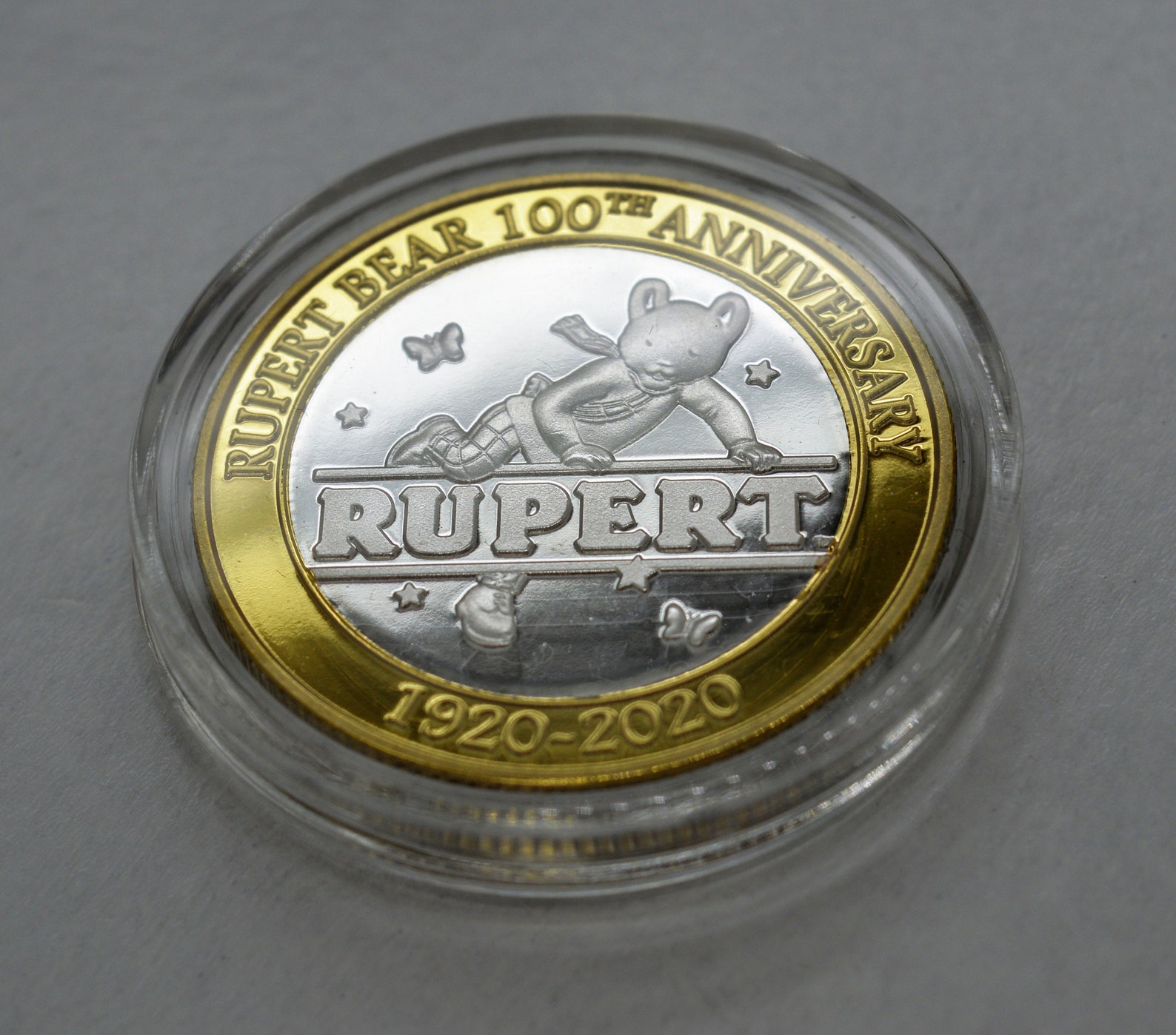 RUPERT BEAR 100th Birthday Anniversary 'dual Metal' Silver & 24ct Gold ...