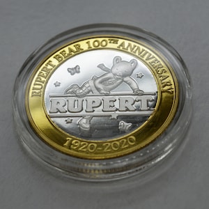 RUPERT BEAR 100th Birthday Anniversary 'dual Metal' Silver & 24ct Gold ...