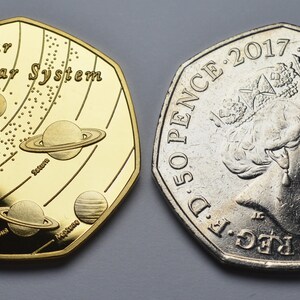 OUR SOLAR SYSTEM 24ct Gold Commemorative With Colour, Gemstone and ...