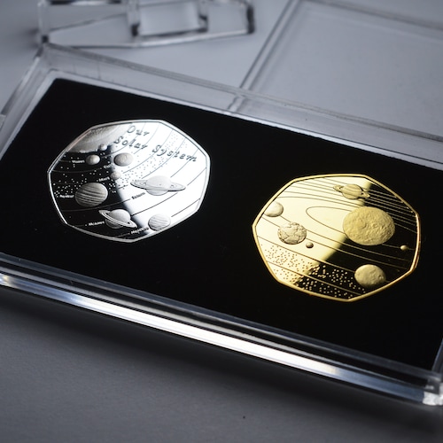Pair of Boxed SOLAR SYSTEM Commemoratives in 50p Coin Display - Etsy