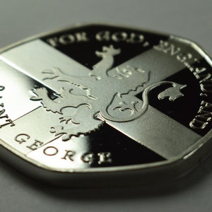 ST George and the Dragon Silver Commemorative. Patron Saint. for God ...