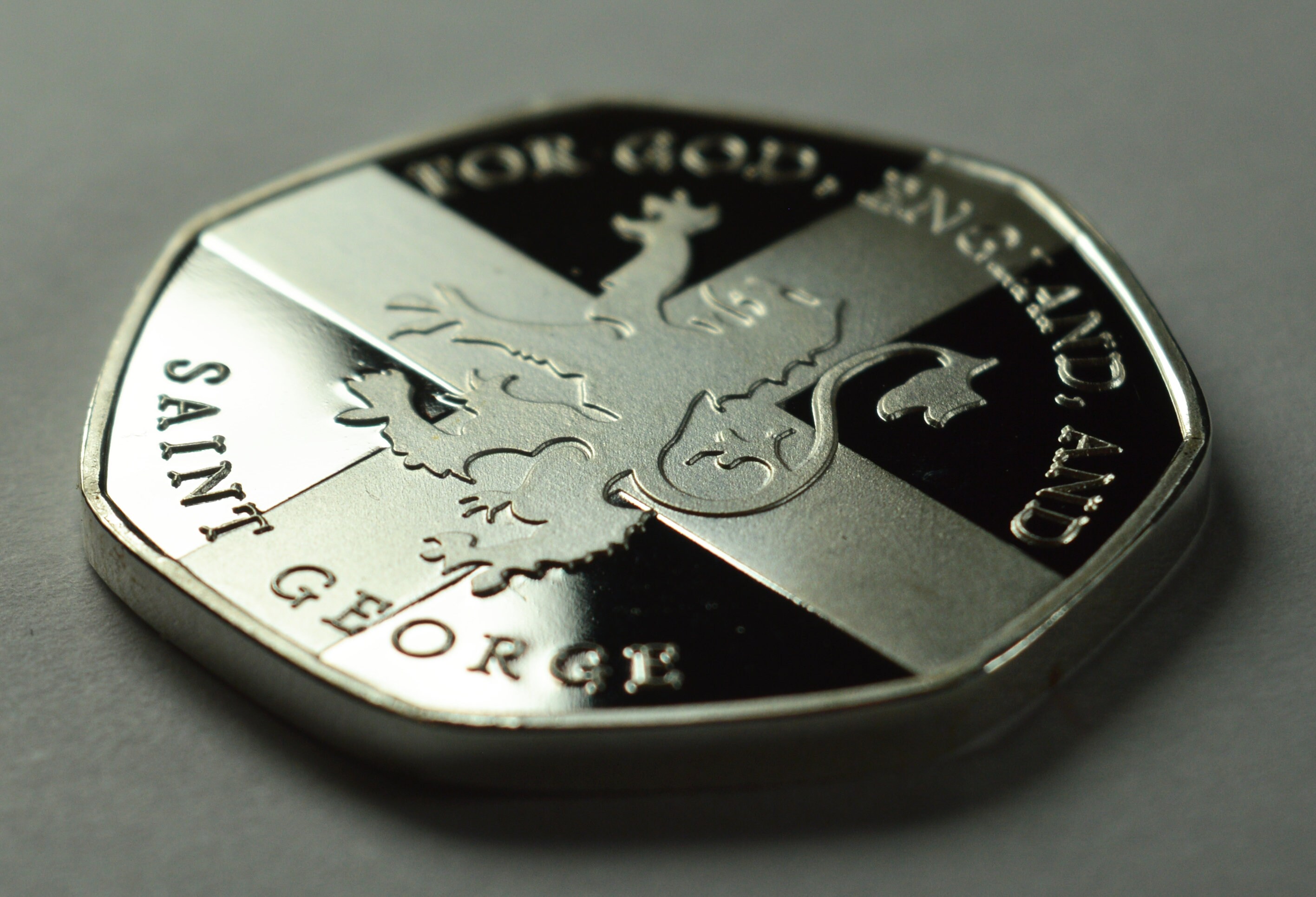 ST George and the Dragon Silver Commemorative. Patron Saint. for God ...