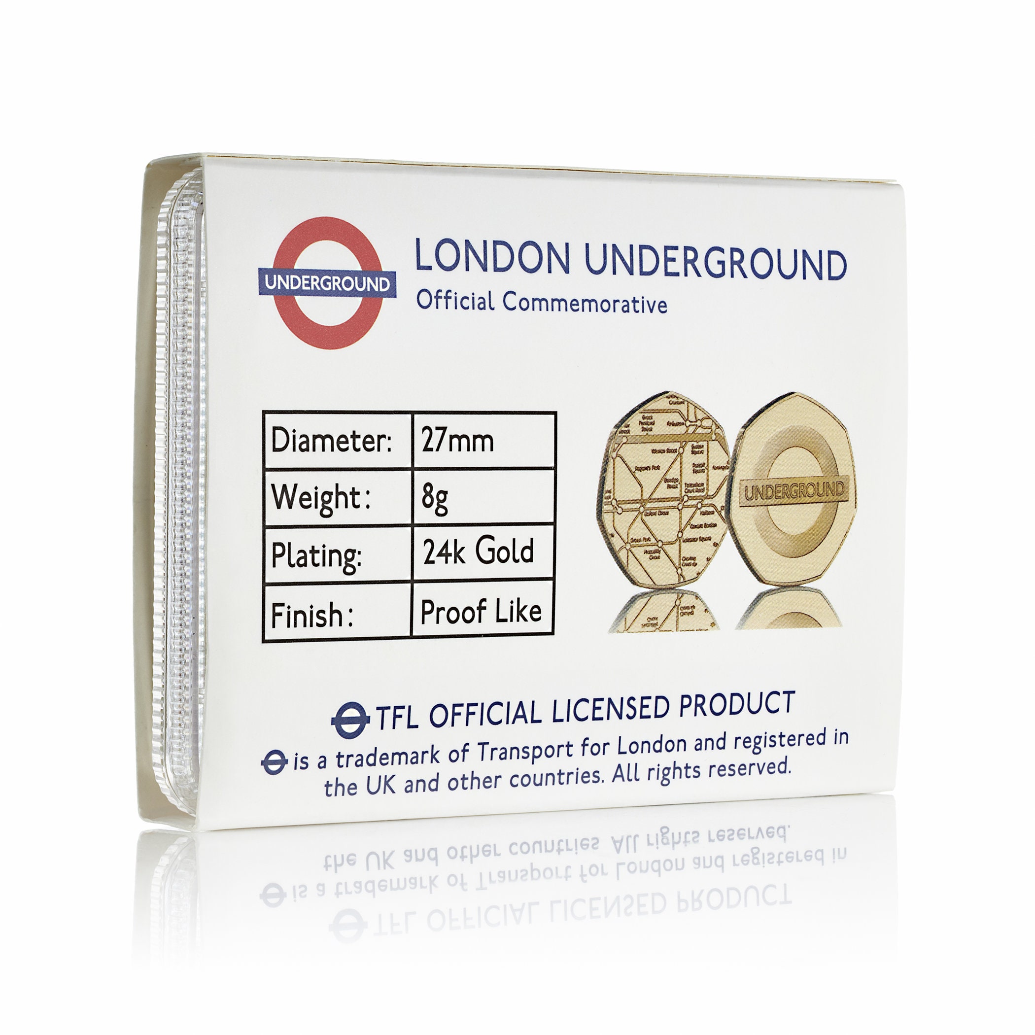 Officially Licensed LONDON UNDERGROUND 24ct Gold Commemorative - Etsy UK