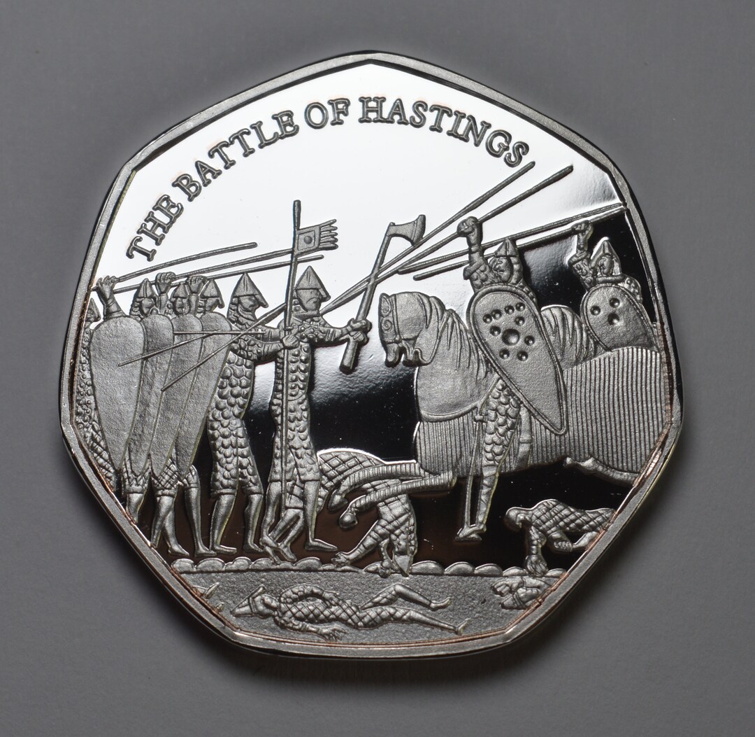 The Battle of Hastings Silver Commemorative. Bayeux Tapestry, Norman ...