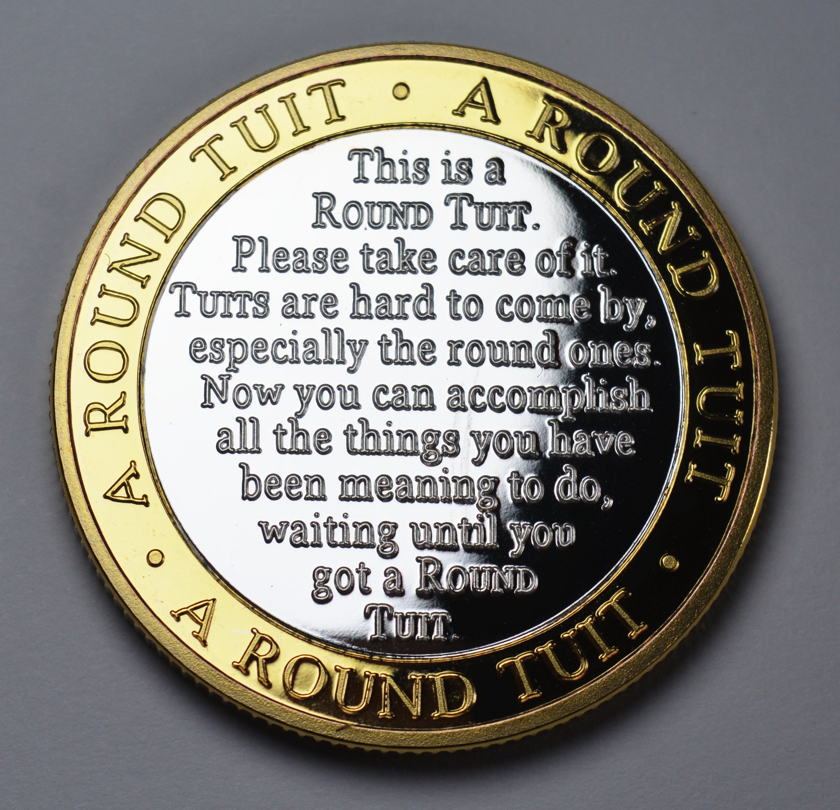 Extremely Rare 'A ROUND TUIT' Coin. Gift/present. - Etsy Canada