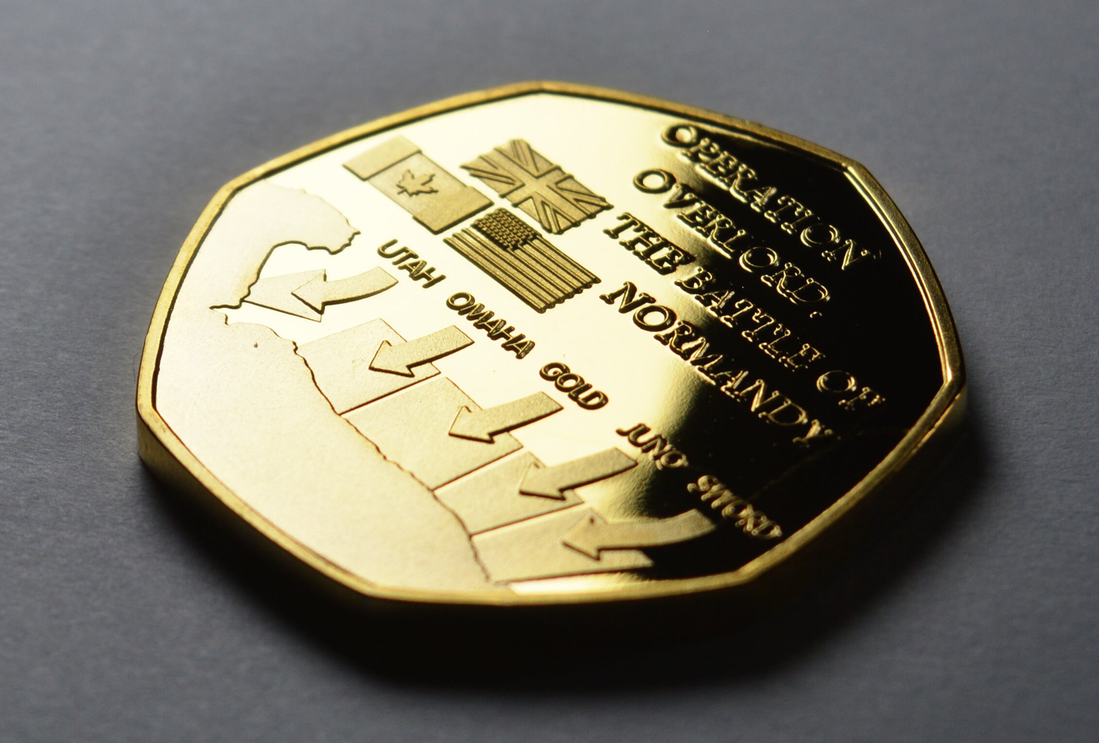 D-DAY LANDINGS 1944 24ct Gold Commemorative. Operation - Etsy