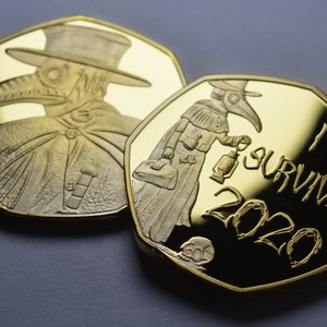 I SURVIVED 2020 24ct Gold Commemorative. Gift/present/novelty/memento ...