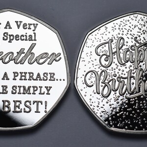 Happy Birthday Commemorative - for a Very Special Brother. 'coin a ...
