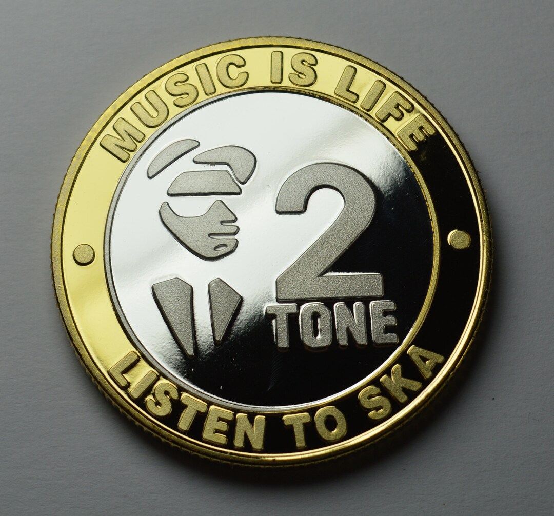 SKA Music 2TONE 'dual Metal' Silver and 24ct Gold Commemorative Coin in ...