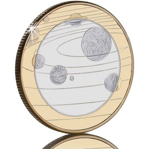 Our Solar System 'dual Metal' Silver and 24ct Gold Commemorative Coin ...
