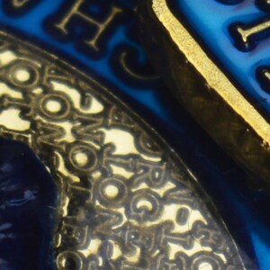 Masonic Forget-me-not 24ct Gold Commemorative With Blue Enamel and ...