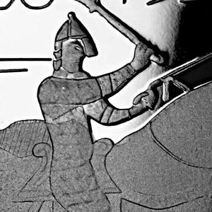 The Battle of Hastings Silver Commemorative in Capsule. Norman Conquest 1066, Bayeux Tapestry ...