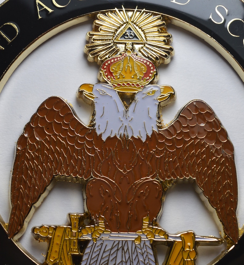 Large Enamelled MASONIC Car Emblem/decoration/badge/decal. | Etsy