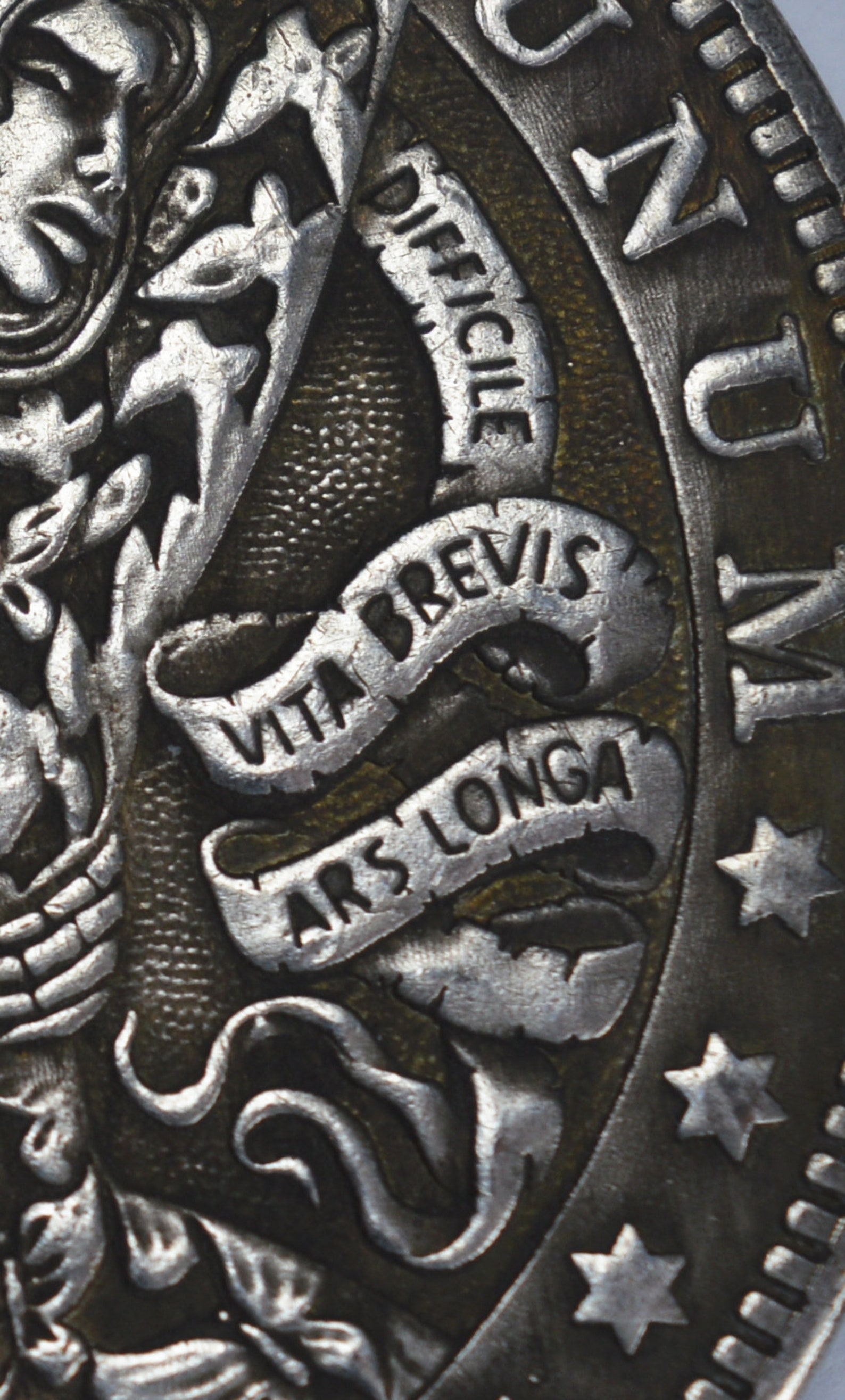 1899 Morgan Silver Dollar. Life/death. Carved/hobo Coin. 38mm - Etsy