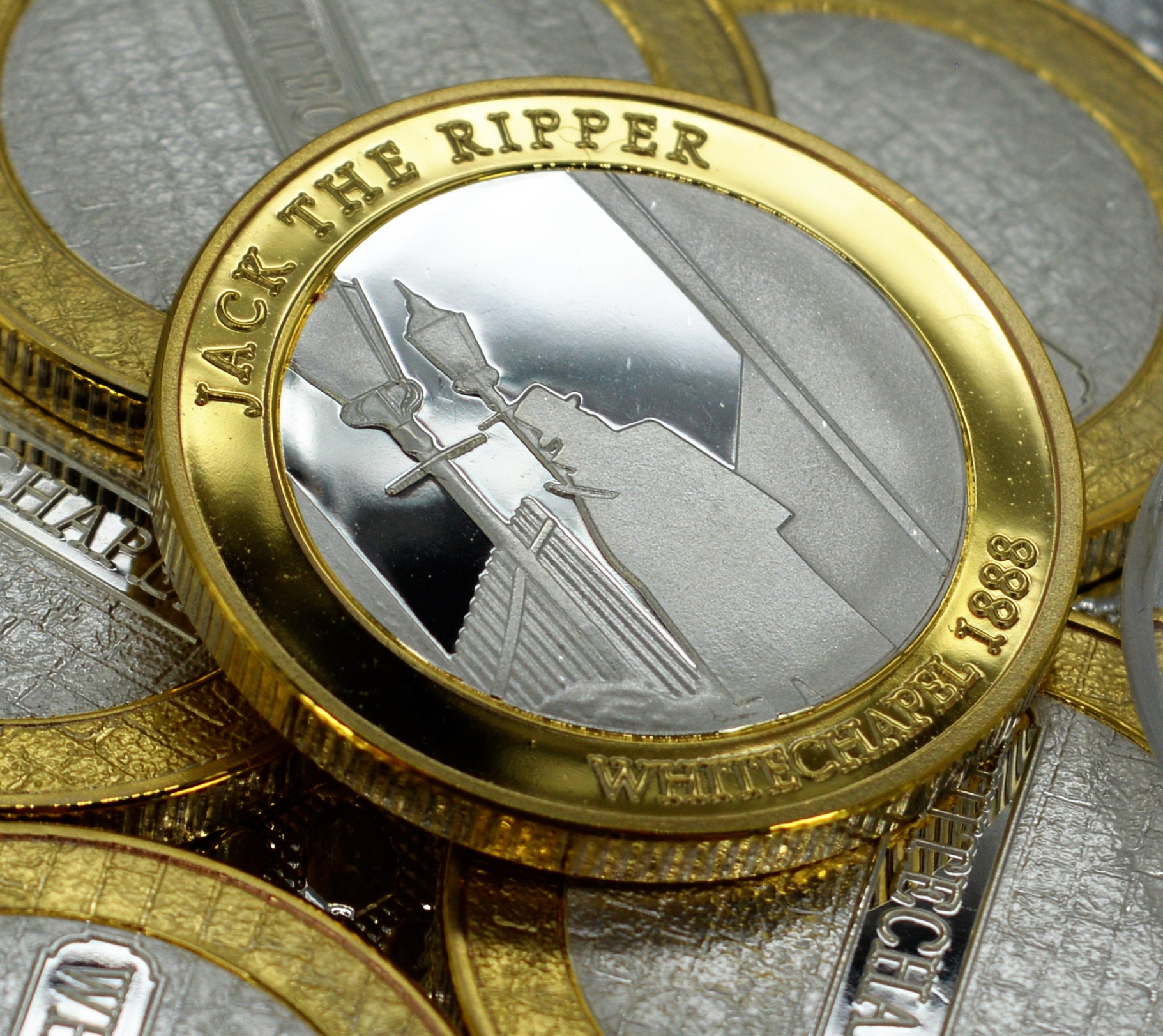 Jack the Ripper 'dual Metal' Silver and 24ct Gold - Etsy UK