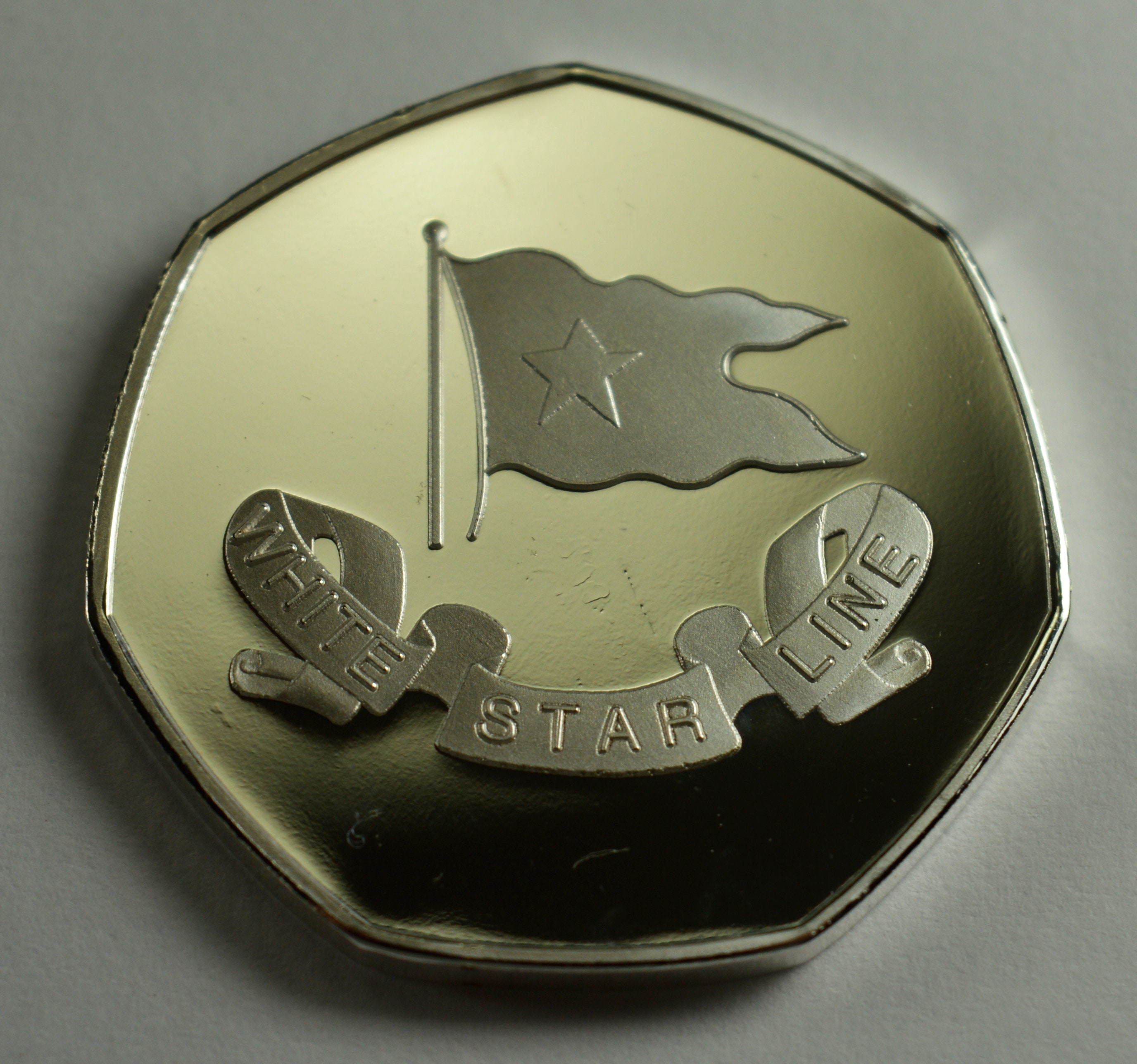 RMS Titanic White Star Line Silver Commemorative Coin for | Etsy