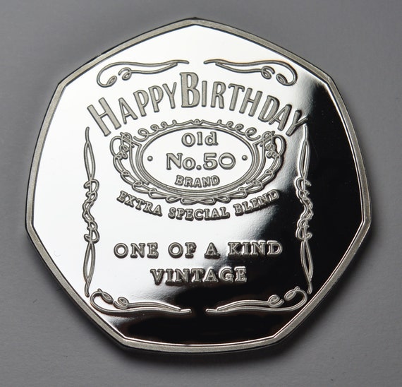 50th Birthday Silver Commemorative. Gift/present | Etsy UK