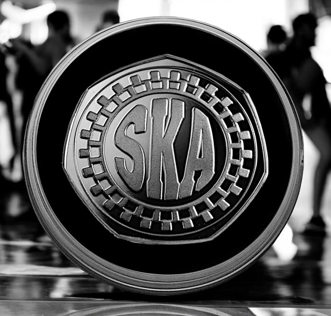 2TONE SKA MUSIC MOVEMENT Silver Commemorative Coin in Capsule. Reggae ...