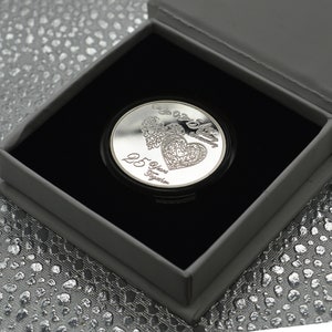 25th SILVER WEDDING ANNIVERSARY .999 Silver Commemorative. Gift/present ...