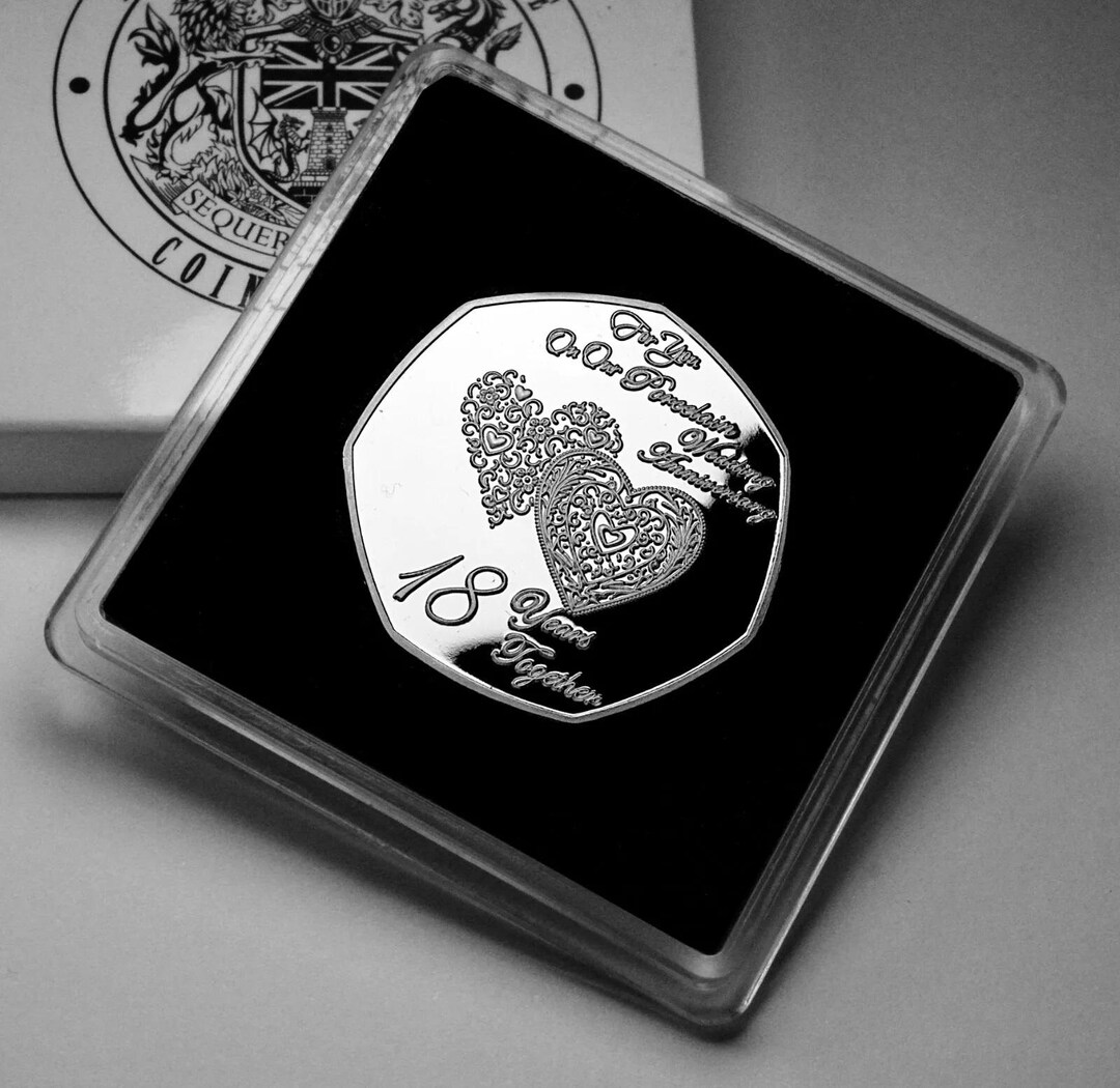 For You on OUR 18th PORCELAIN Wedding Anniversary Silver Commemorative ...