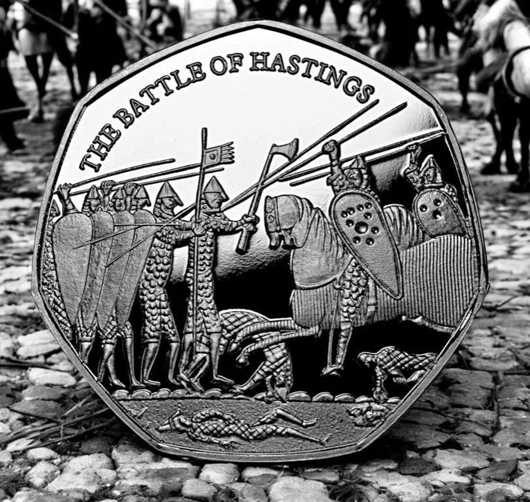 The Battle of Hastings Silver Commemorative. Norman Conquest 1066, Bayeux Tapestry, Saxon - Etsy