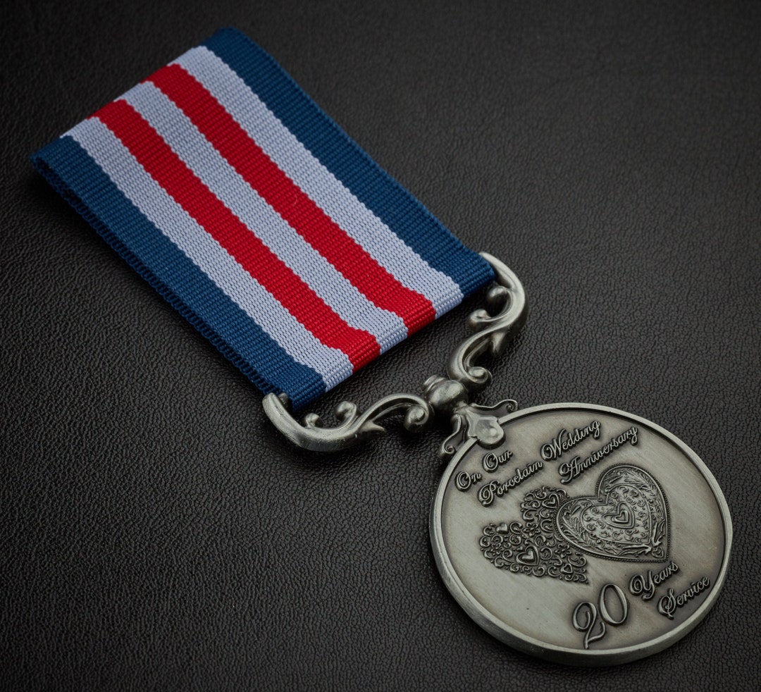 Our 20th (porcelain) Wedding Anniversary Medal - Distinguished Service ...