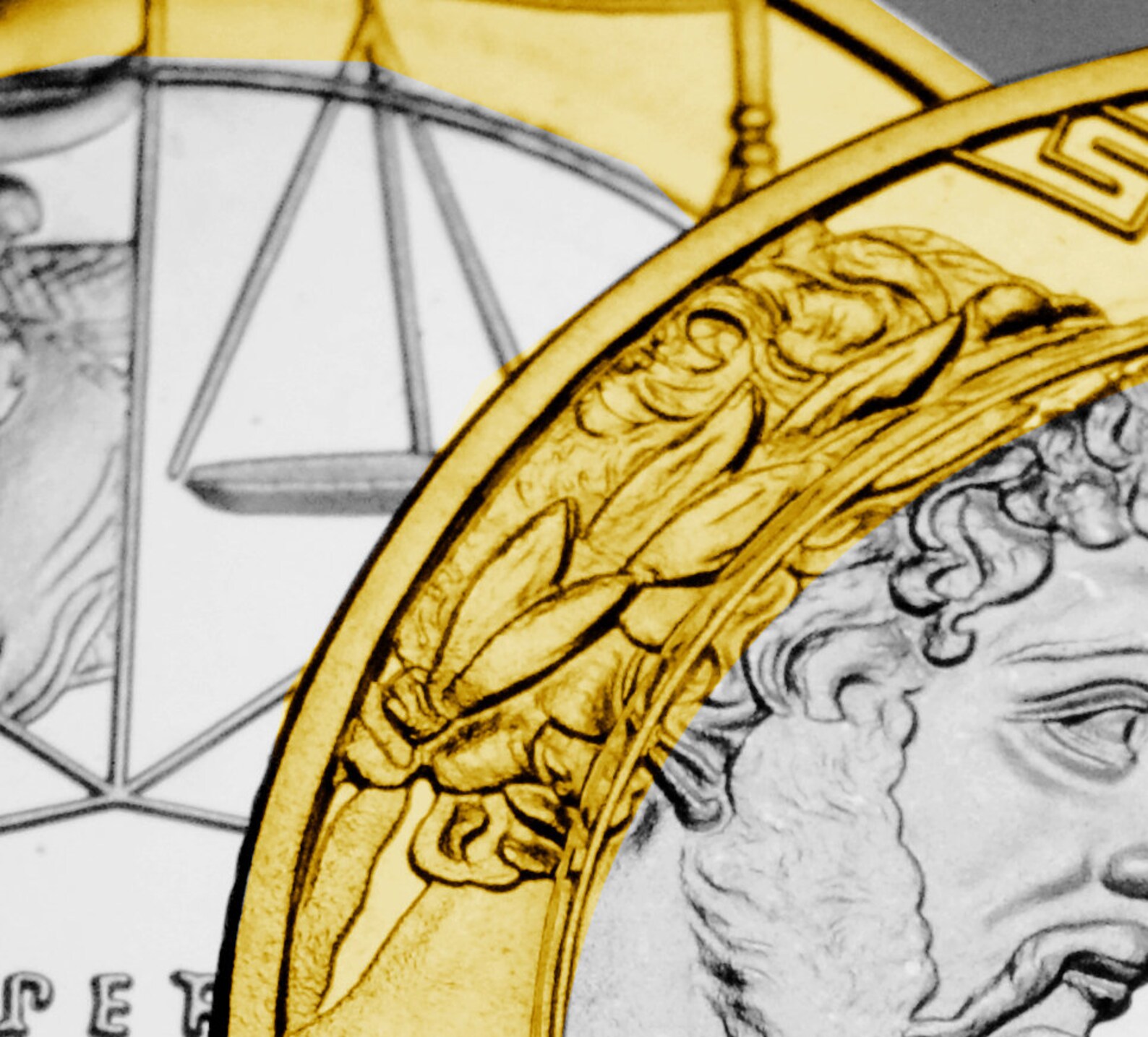 Marcus Aurelius Stoic/stoicism Dual Metal Silver & 24ct Gold ...
