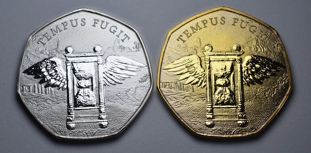 Brand New Pair of Memento Vivere Silver & 24ct Gold Reminder Coins ...