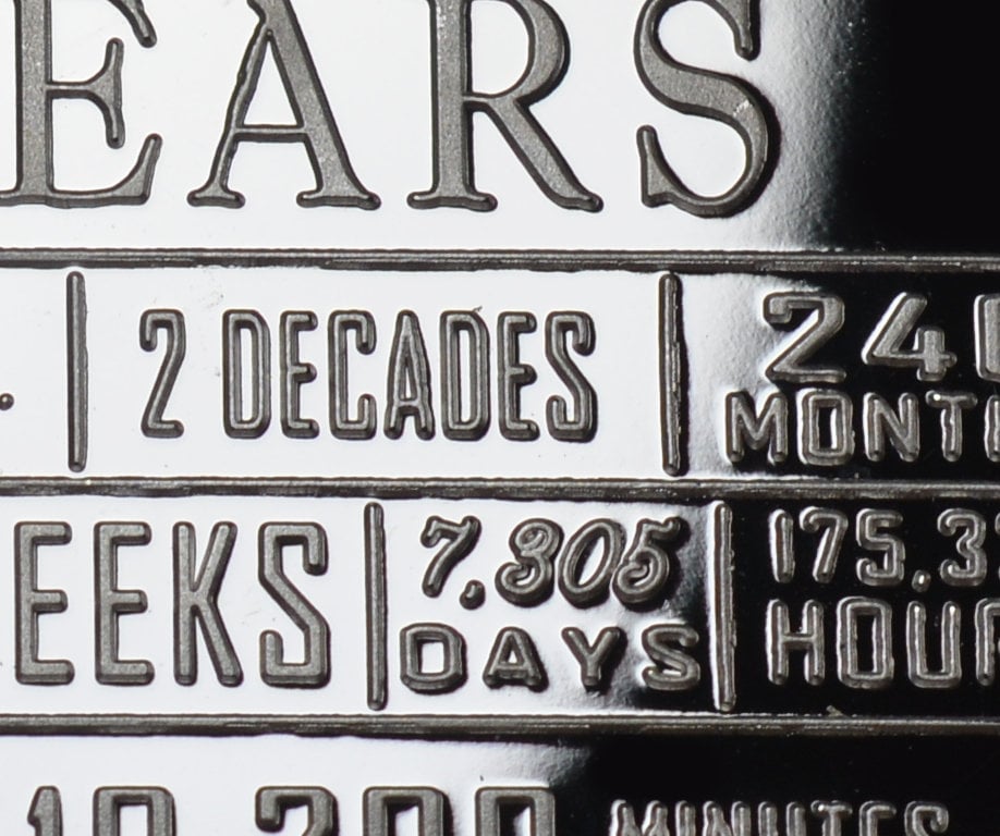 20th Birthday Silver Commemorative. Gift/present - Etsy UK