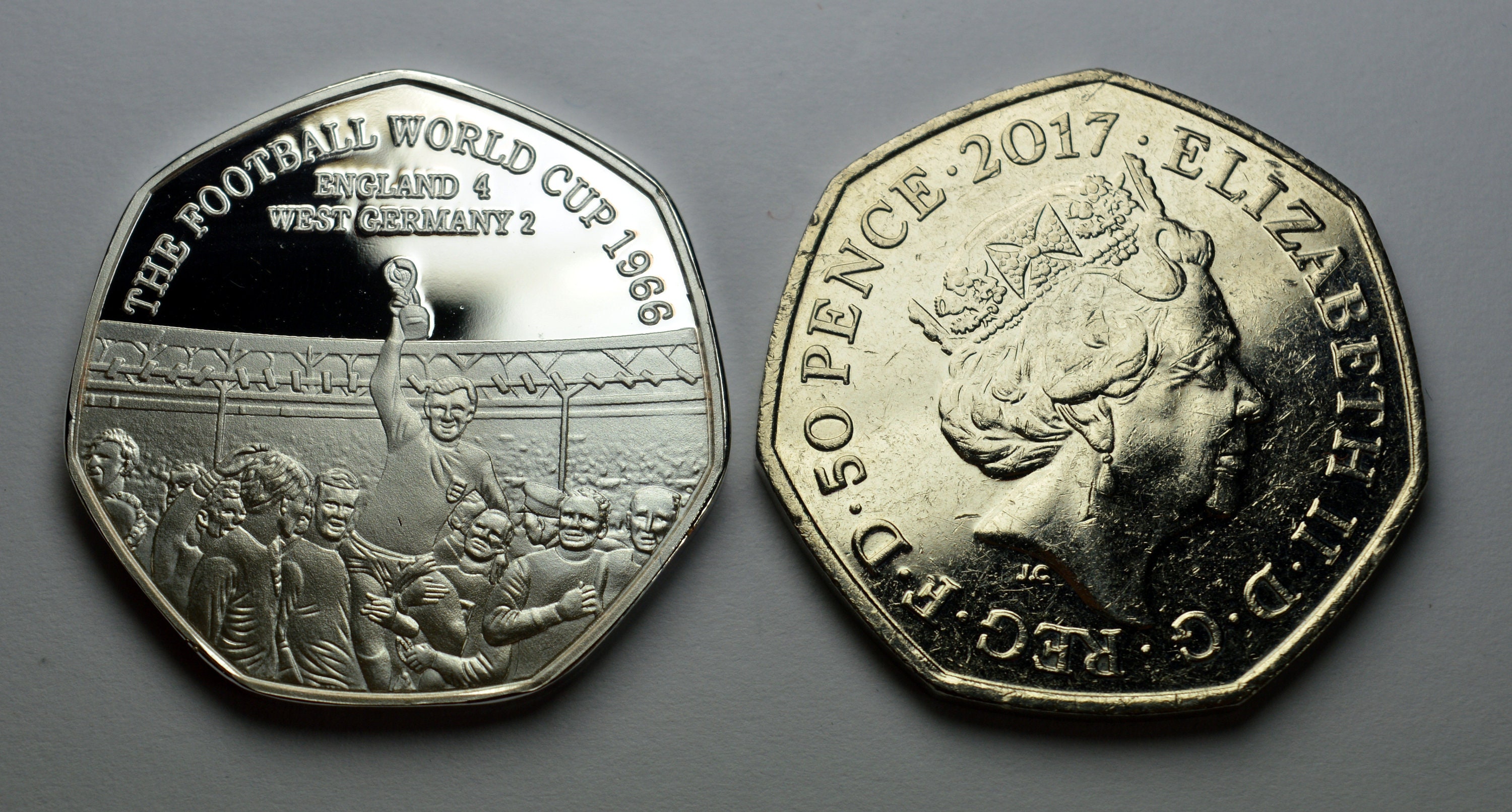 Pair of Football World Cup 1966 Silver & 24ct Gold Commemoratives ...