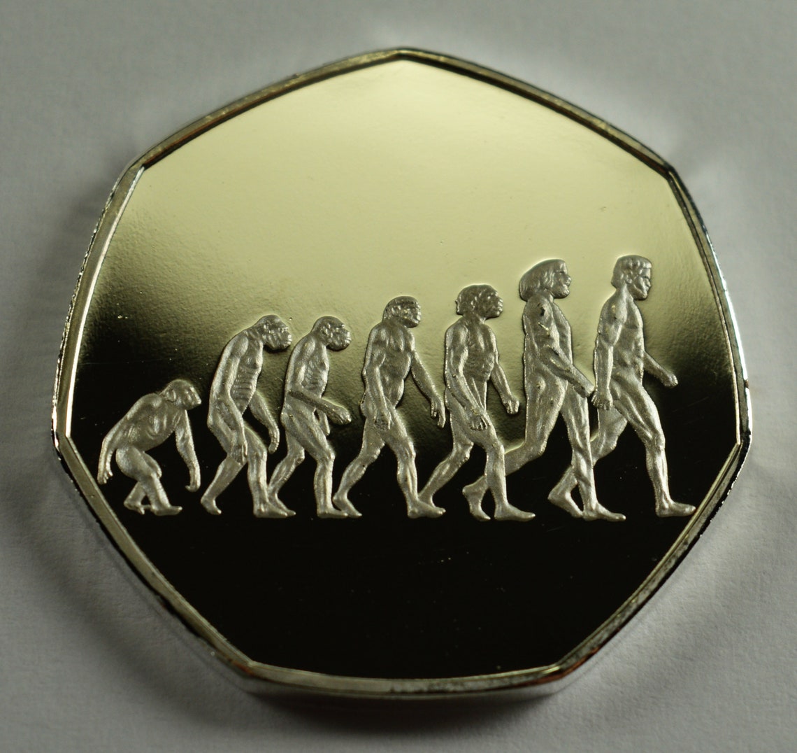 Charles Darwin Silver Commemorative Coin for | Etsy