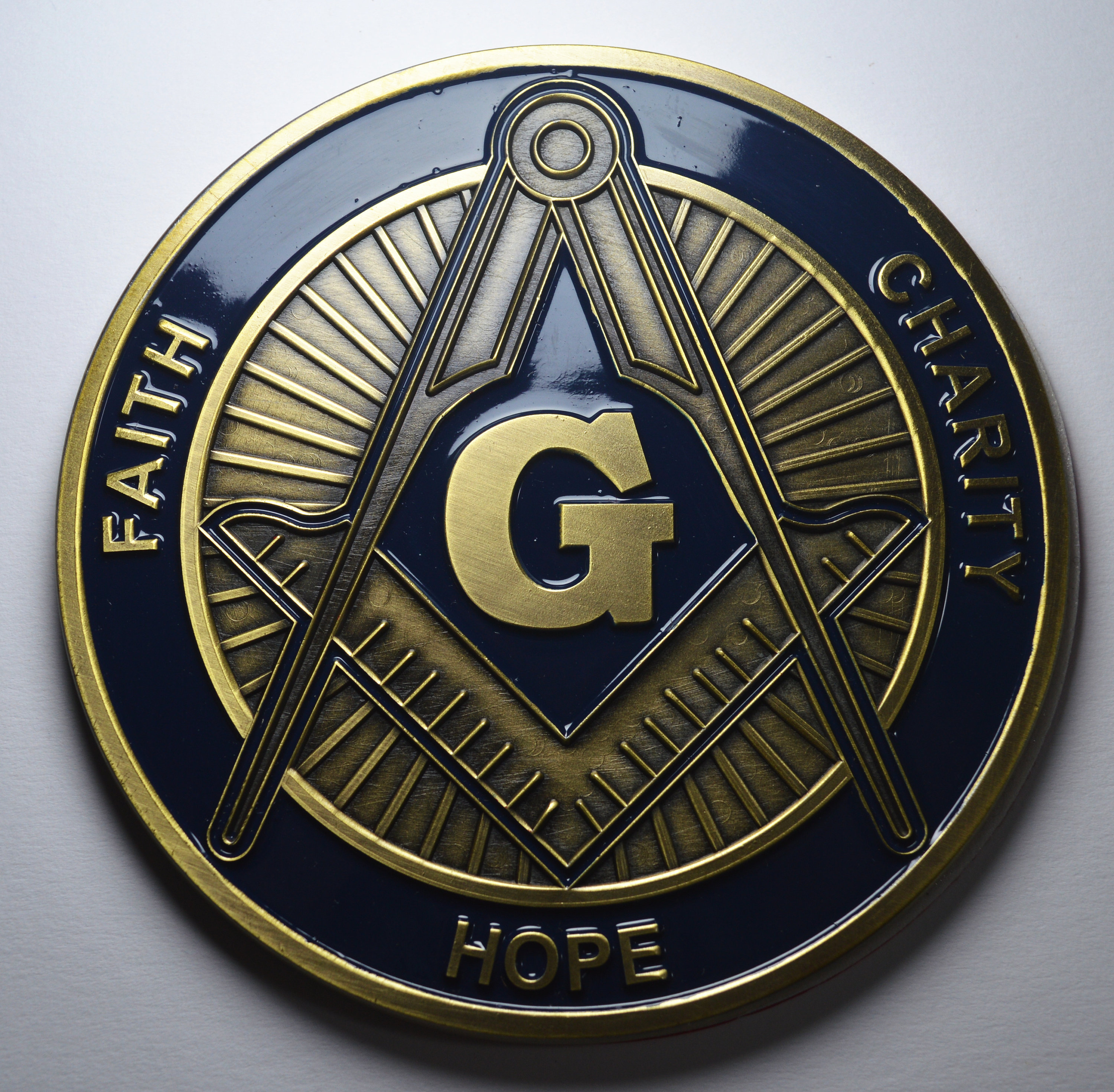 Large Enamelled MASONIC Car Emblem/decoration/badge/decal. - Etsy