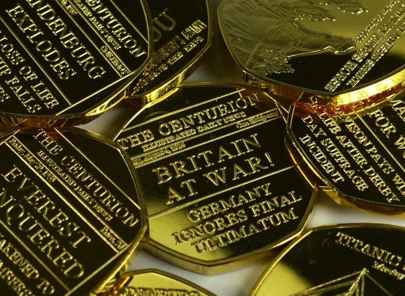 Full Set of 24ct Gold 'the Centurion 20th Century Events/news ...