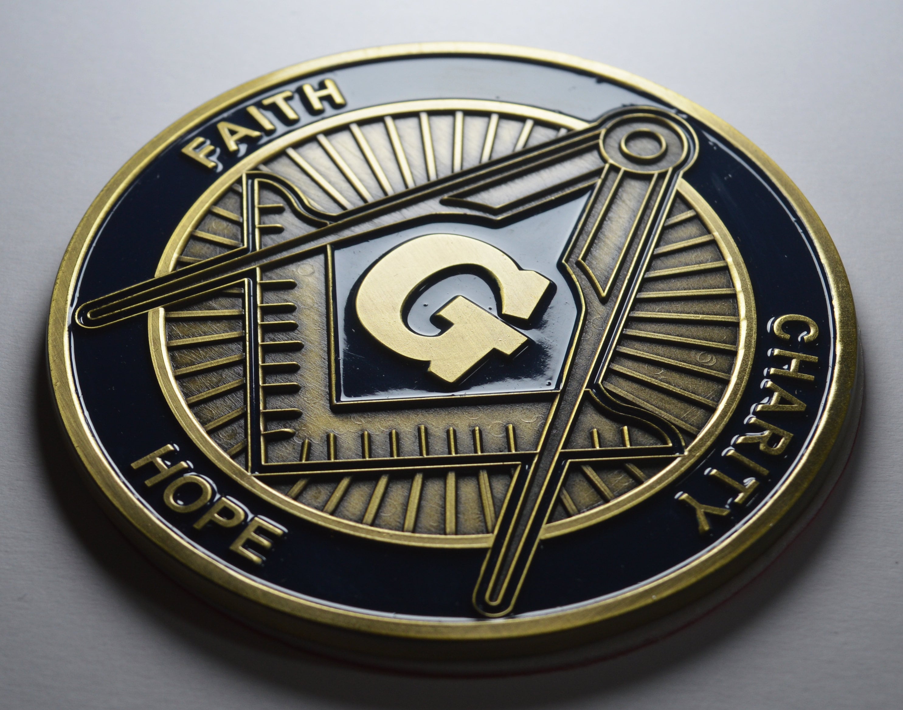 Large Enamelled MASONIC Car Emblem/decoration/badge/decal. - Etsy