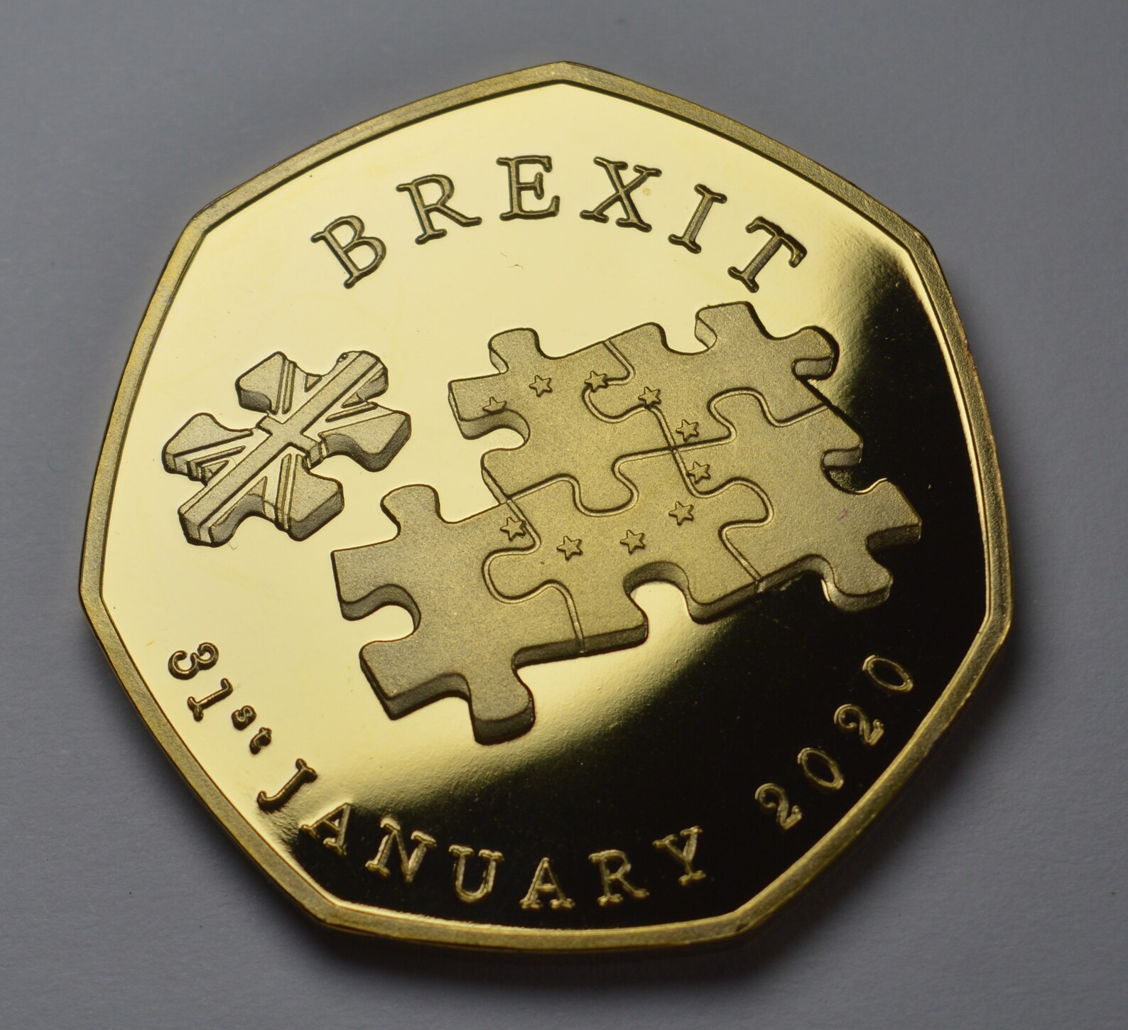 Trio of BREXIT Silver & 24ct Gold Commemoratives in 50p Coin | Etsy