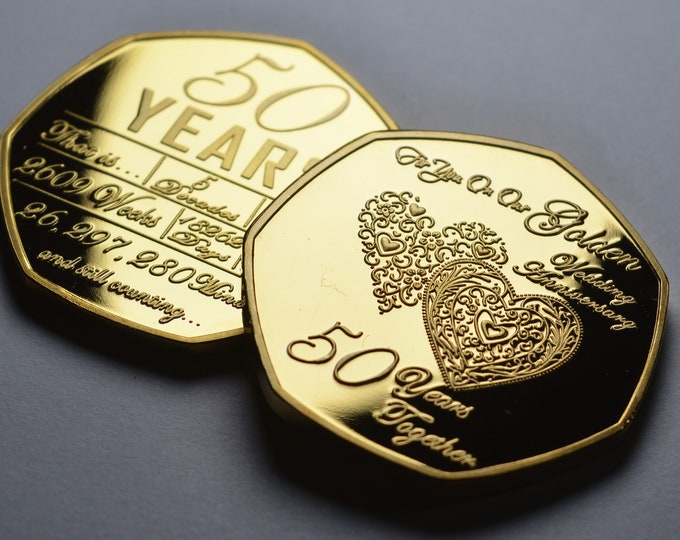50th Anniversary Gift - Golden Anniversary Gifts - Golden Wedding ...