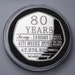 80th Birthday Silver Commemorative in Capsule. Gift/present ...