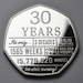 Brand New 30th Birthday Silver Commemorative in Capsule. Gift/present ...